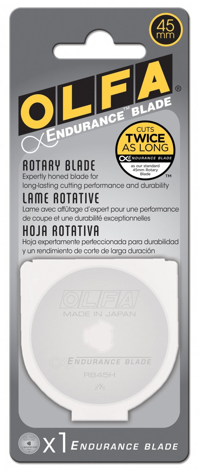 Olfa Rotary Cutter Replacement Blade Endurance 45mm – River City Sewing ...