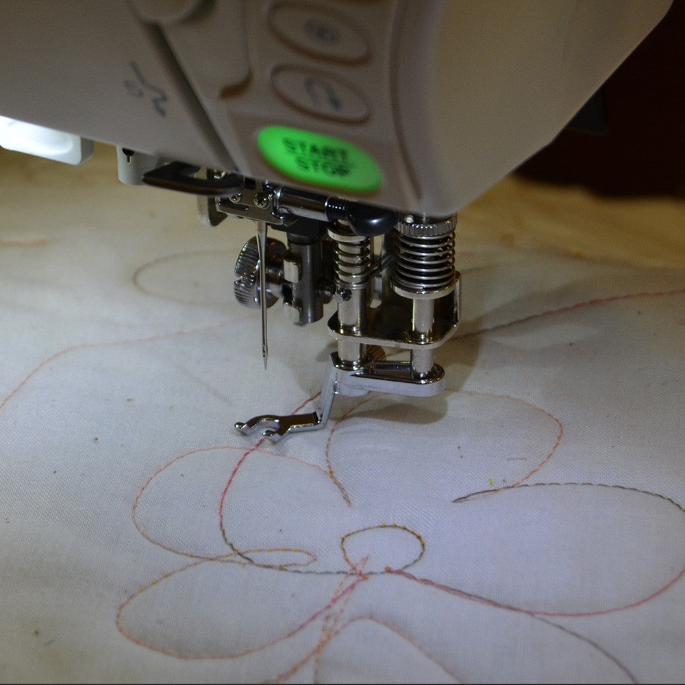 Janome Convertible Free Motion Quilting Foot Set L/Shank 7mm – River ...