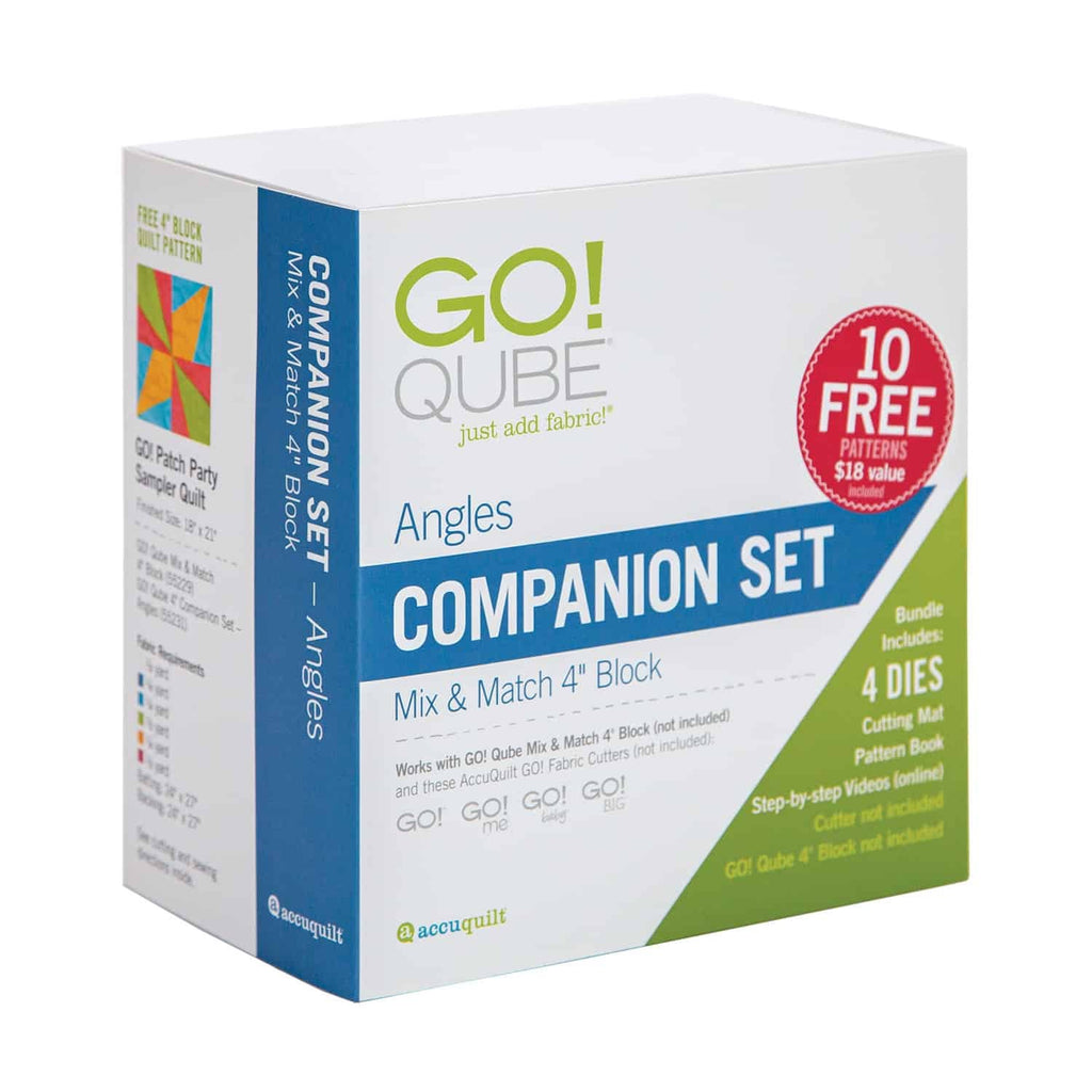 Accuquilt Go! Qube 4" Companion Set Angles (55231) – River City Sewing ...