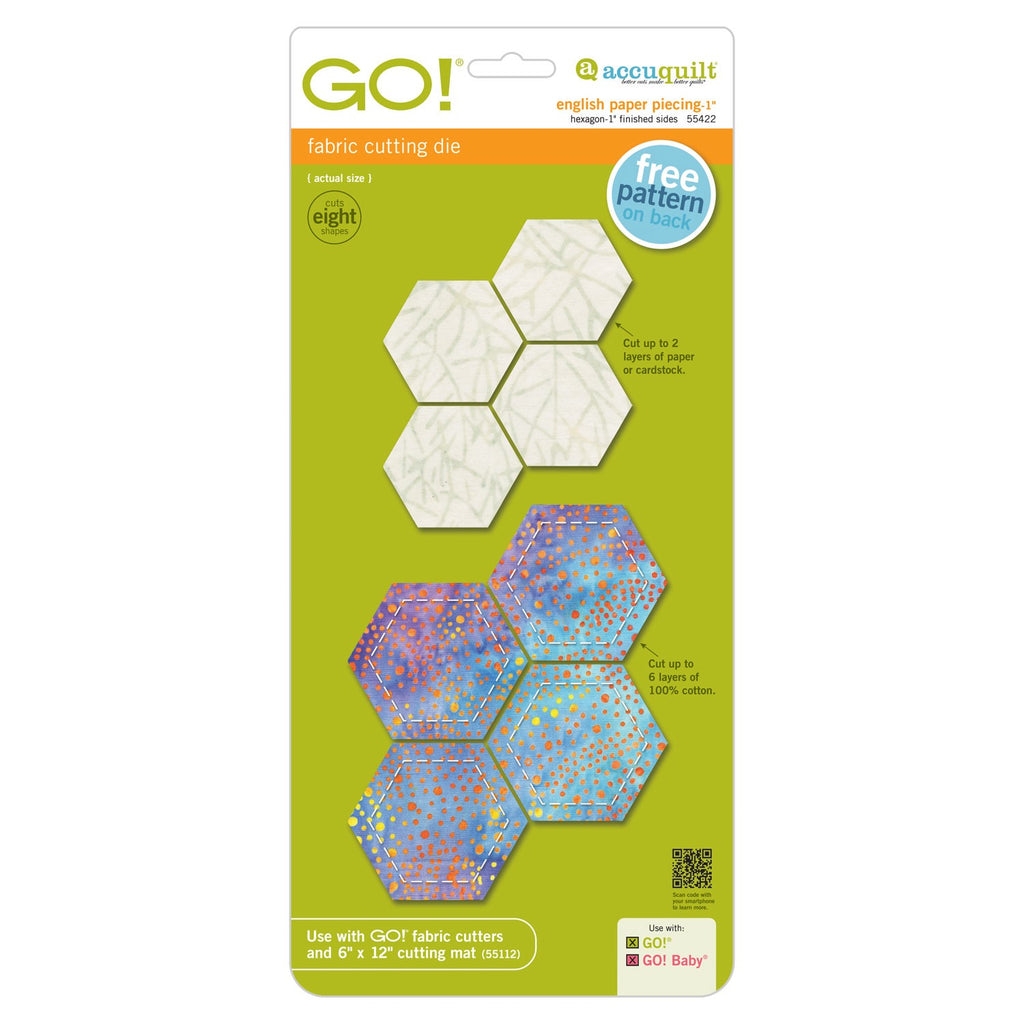 Accuquilt Go! English Paper Piecing Hexagon 1" (55422) – River City ...