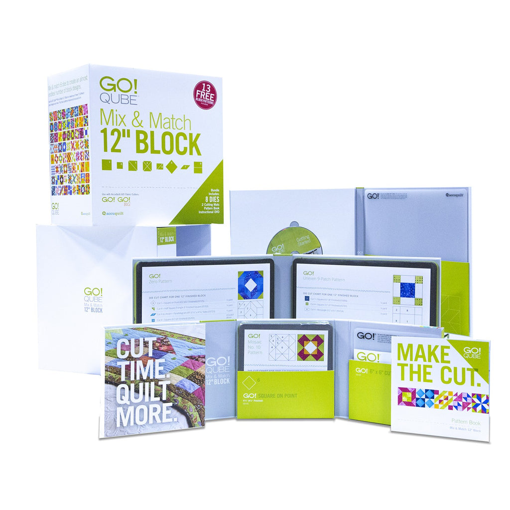 Accuquilt Go! Qube 12" Mix and Match Block Set (55778) – River City ...