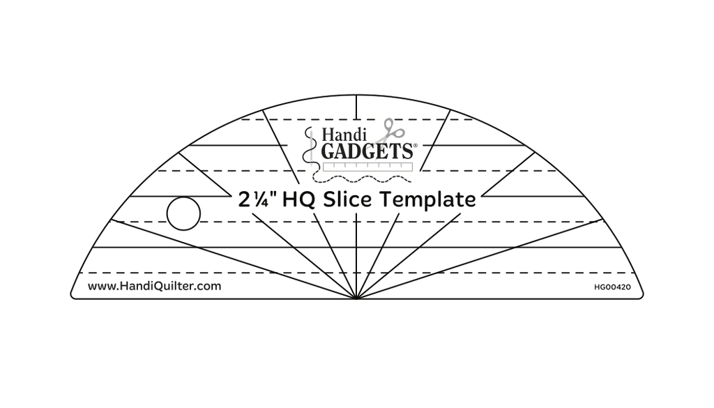 Handi Quilter Ruler Slice Template 2.25" – River City Sewing Machine Centre