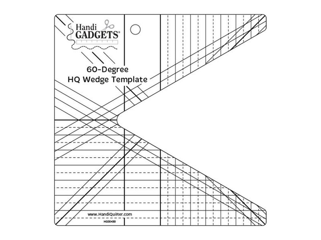 Handi Quilter Ruler Wedge Template 60 Degrees – River City Sewing ...